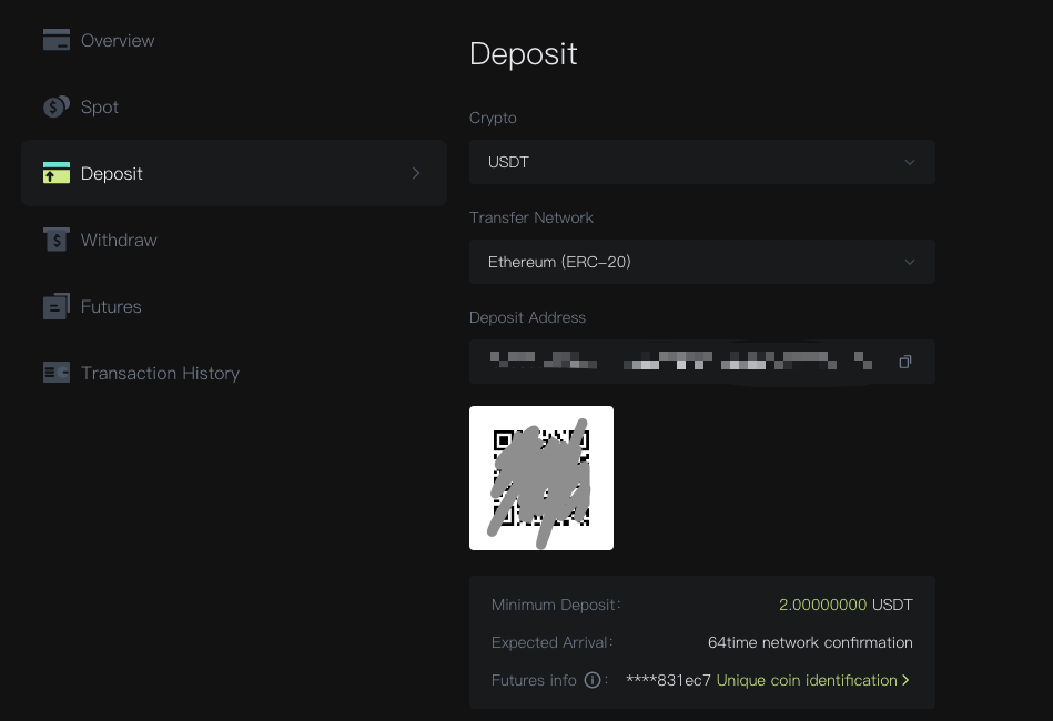 How To Deposit Your Assets Into Bitunix Web Bitunix Help Center 4072