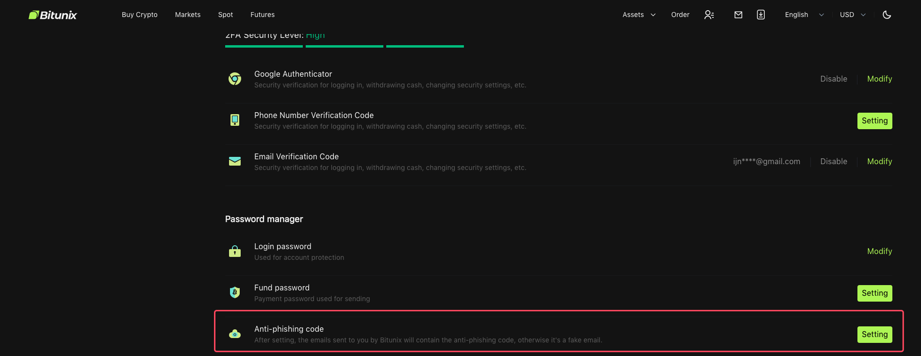 How to Set Up Anti-Phishing Code – Bitunix Help Center How to Set Up Anti-Phishing Code – Bitunix Help Center