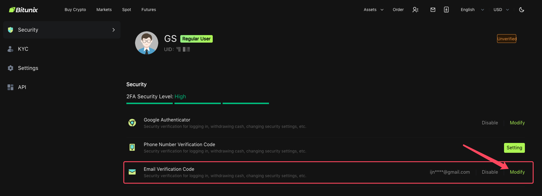 How to Change Your Email – Bitunix Help Center