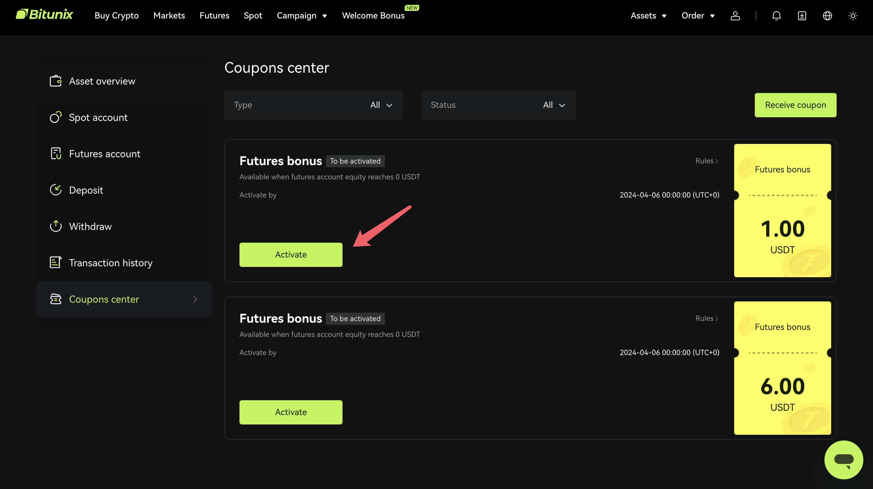 How to Use Bitunix Futures Bonus? – Bitunix Help Center